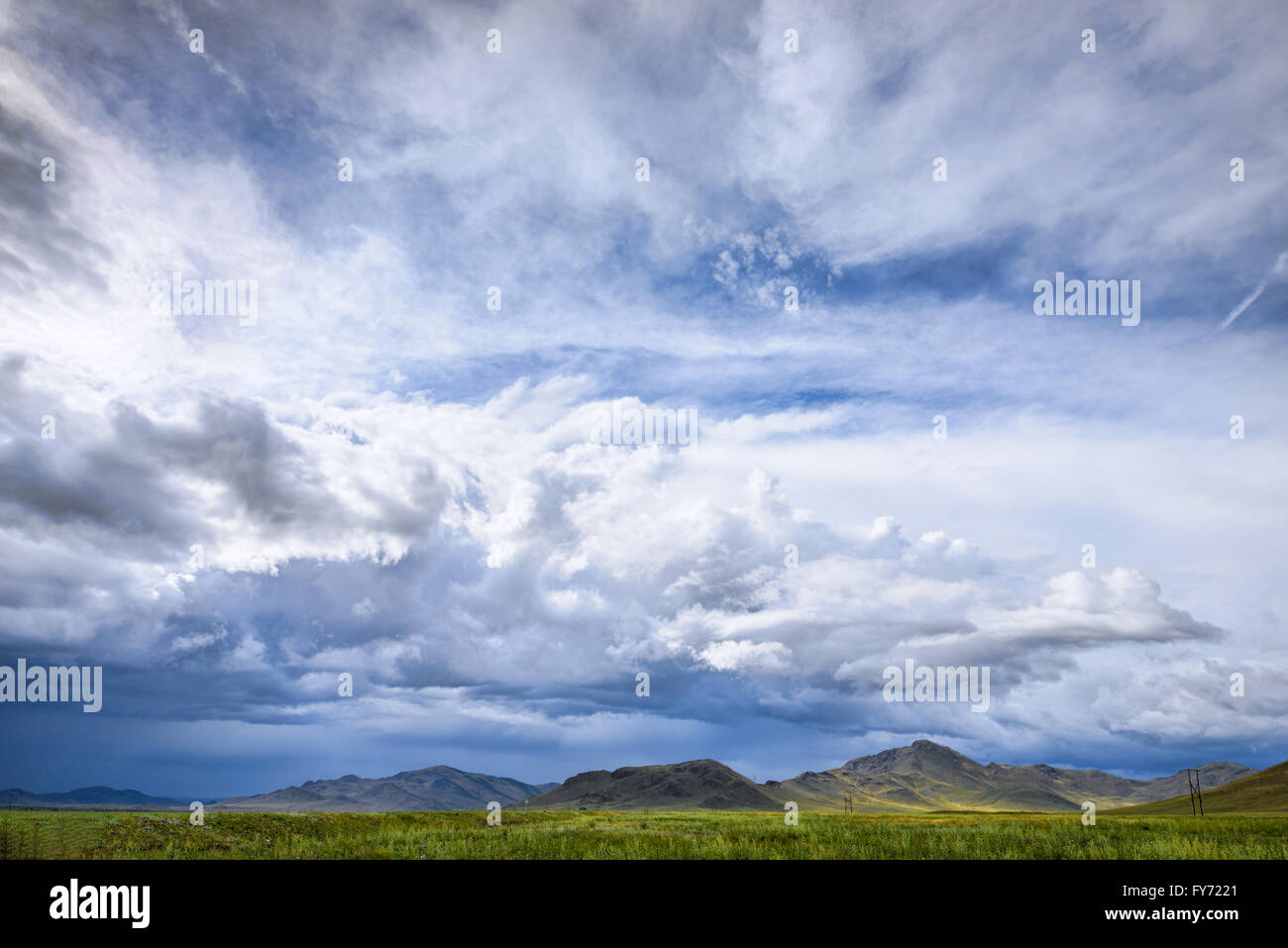hazy sky landscape Stock Photo - Alamy