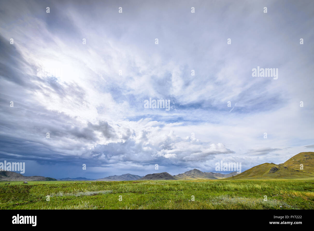 hazy sky landscape Stock Photo - Alamy