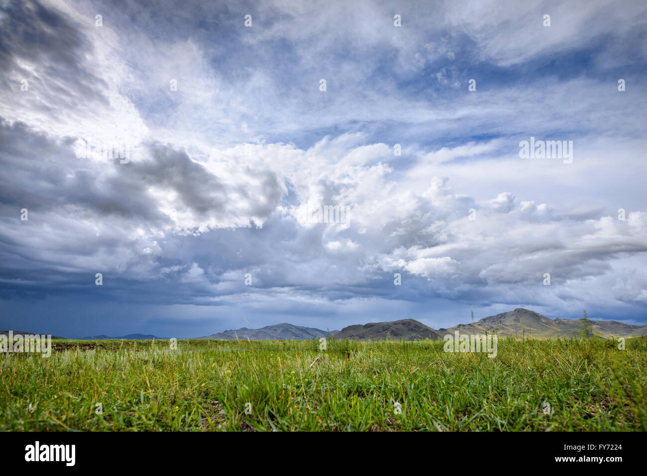 hazy sky landscape Stock Photo - Alamy