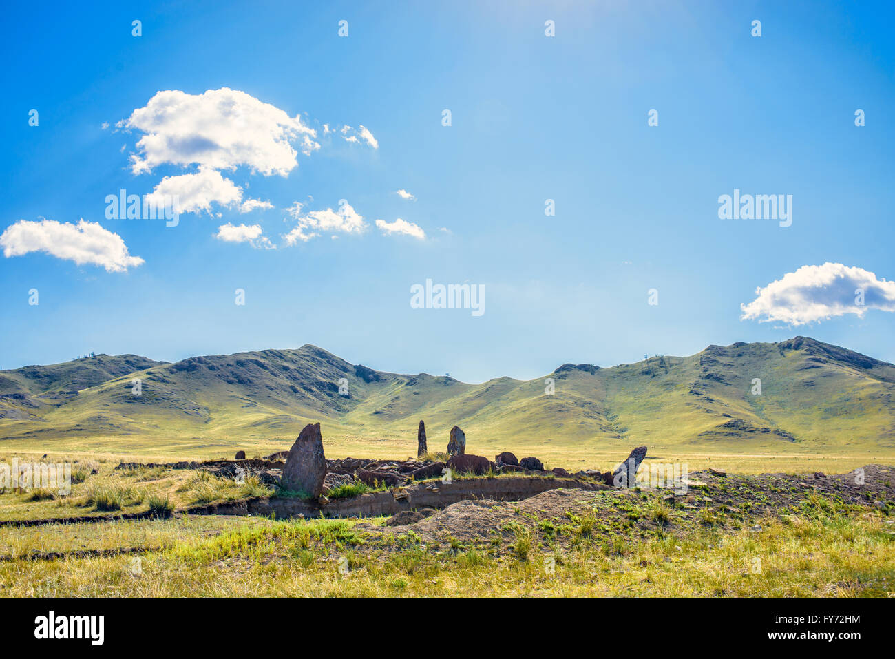 Megalithic rocks on the field Stock Photo - Alamy