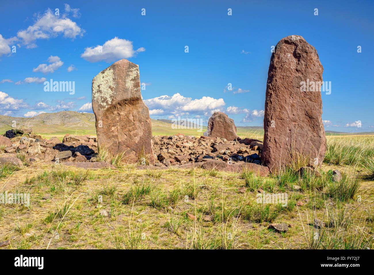Megalithic rocks on the field Stock Photo - Alamy