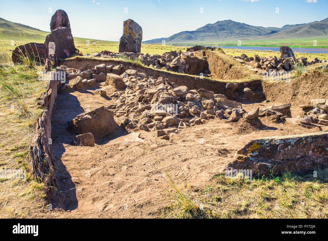 Megalithic rocks on the field Stock Photo - Alamy