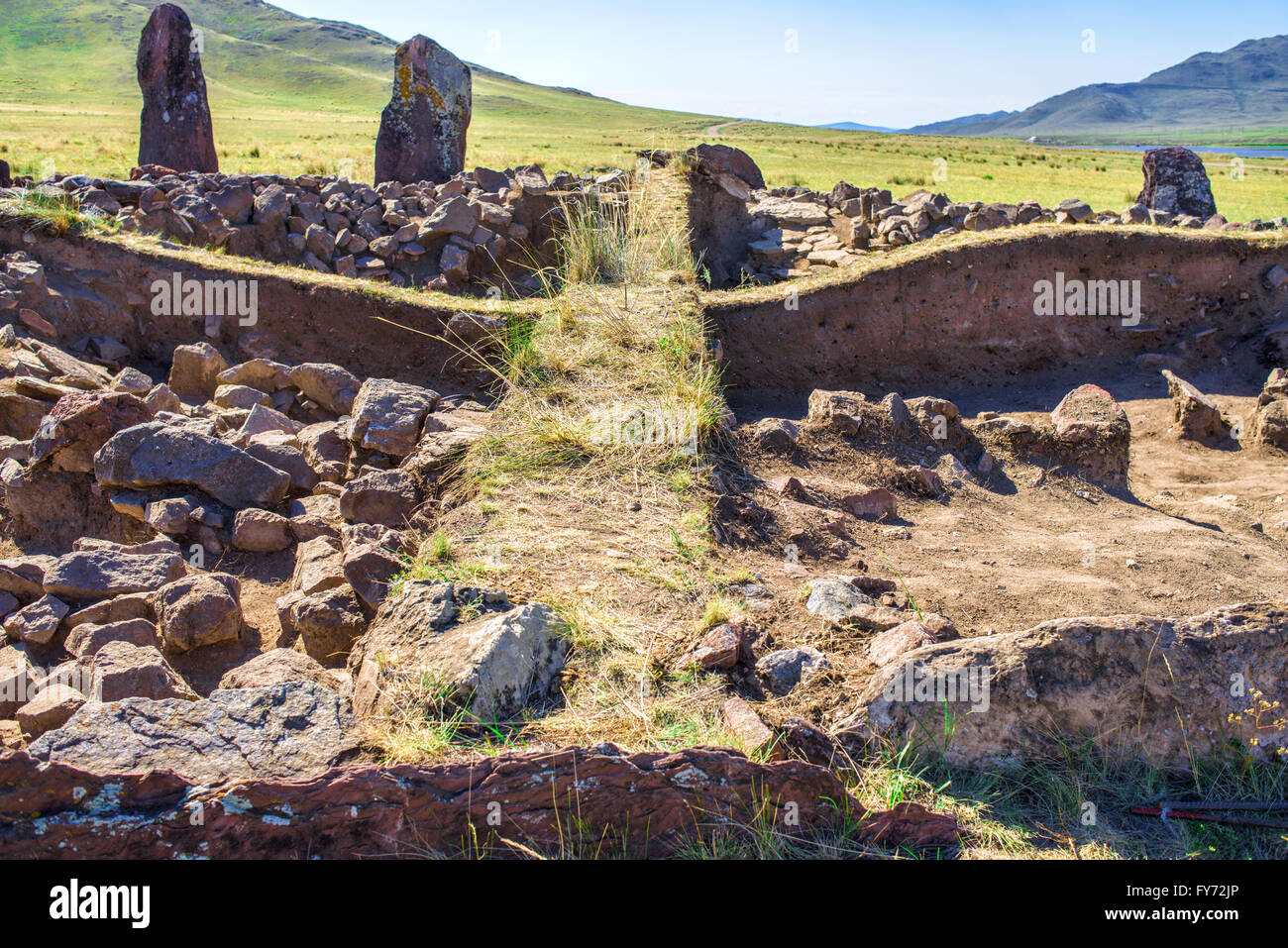 Megalithic rocks on the field Stock Photo - Alamy