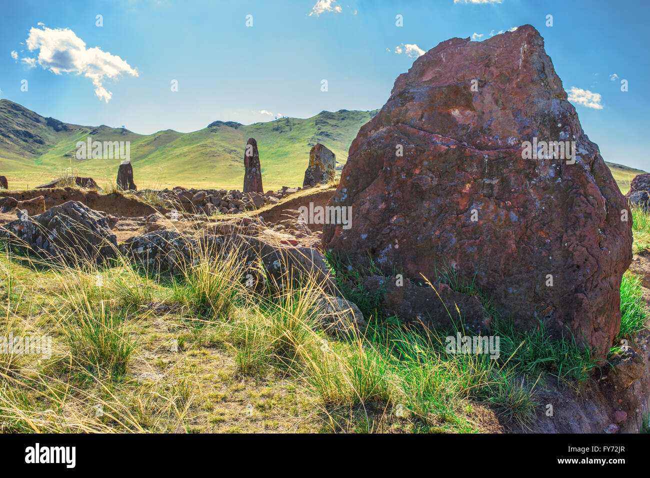Megalithic rocks on the field Stock Photo - Alamy