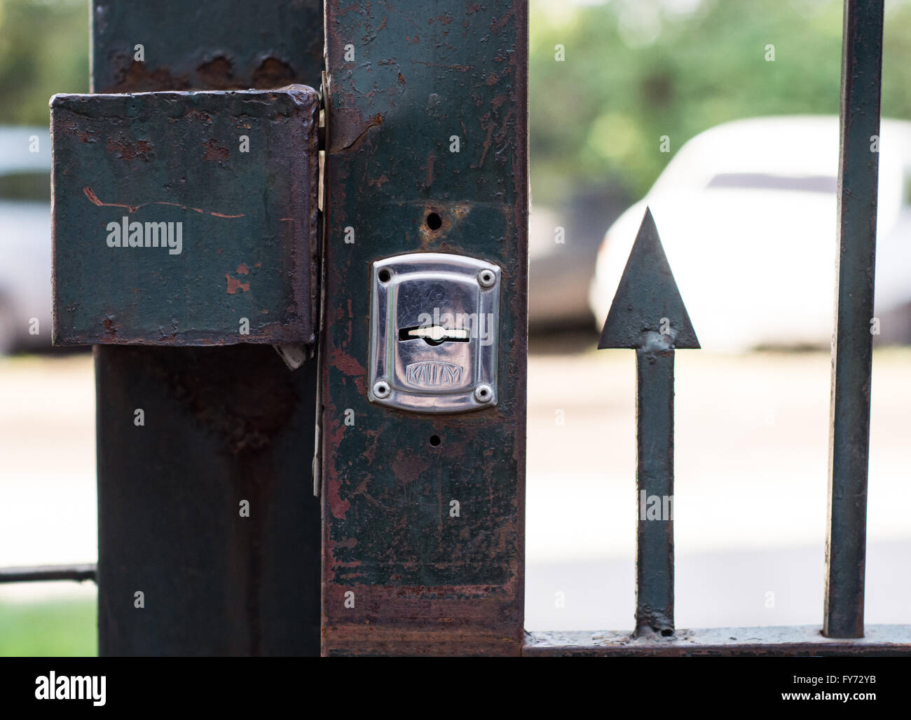 Closed gate door Stock Photo - Alamy