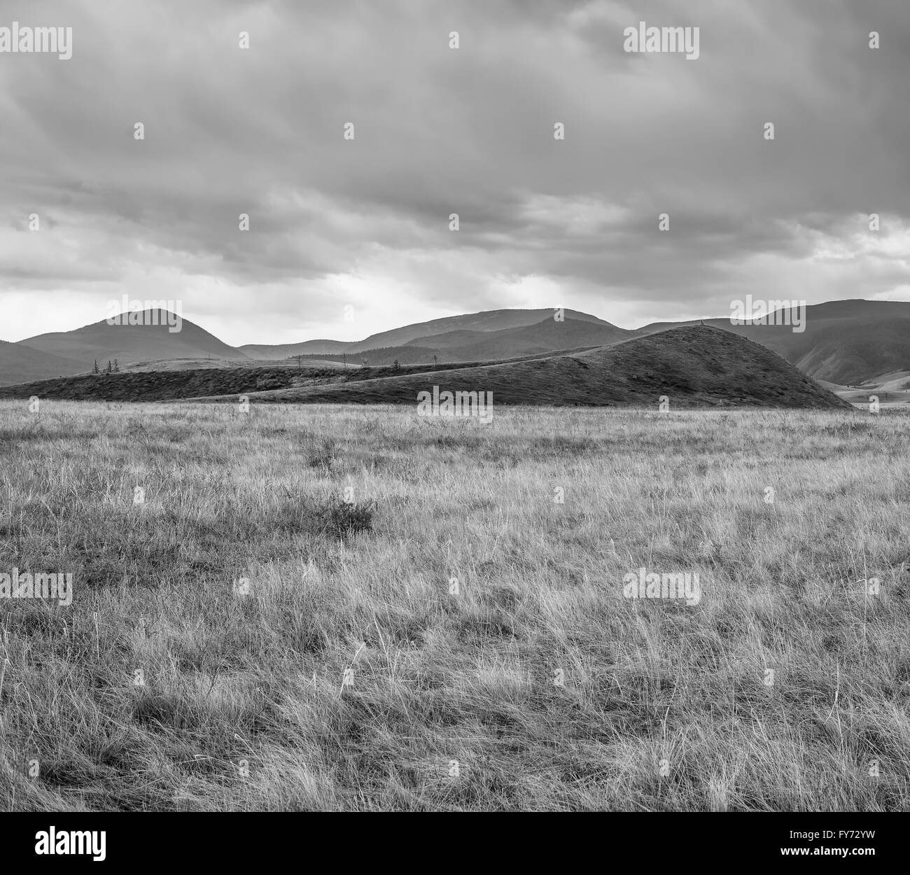 Beautiful view field mountain Black and White Stock Photos & Images - Alamy