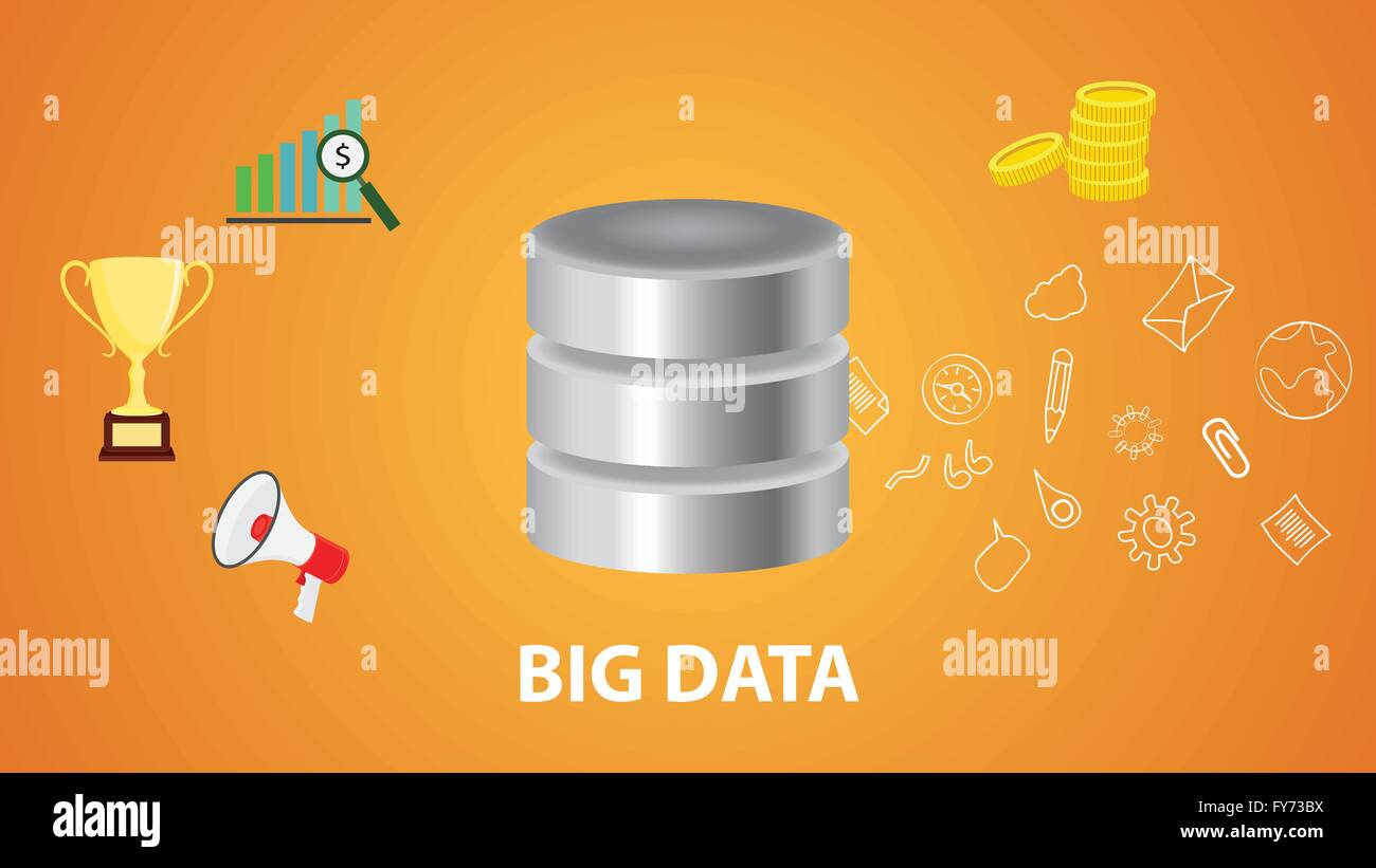 big data with some benefit for marketing chart useful information Stock ...