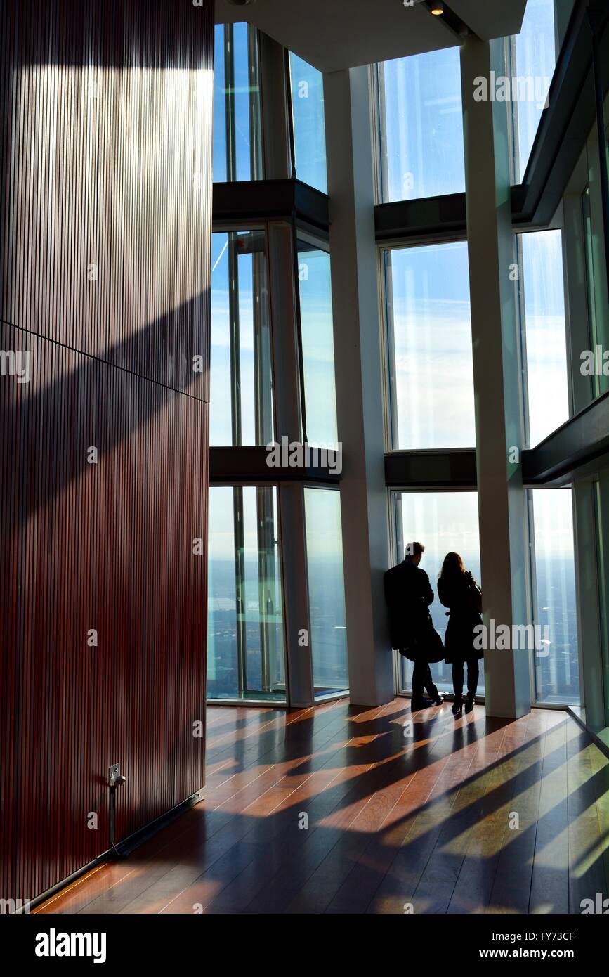 Interior of The Shard building in London on a clear day Stock Photo - Alamy