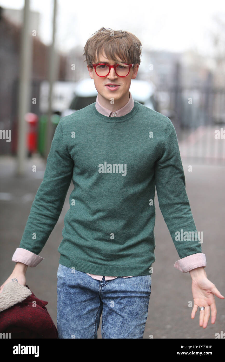 Tom Fletcher outside ITV Studios Featuring: Tom Fletcher Where: London ...