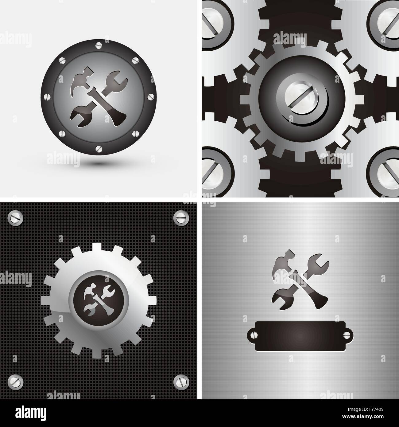 symbol and background for mechanical company Stock Vector Image & Art ...
