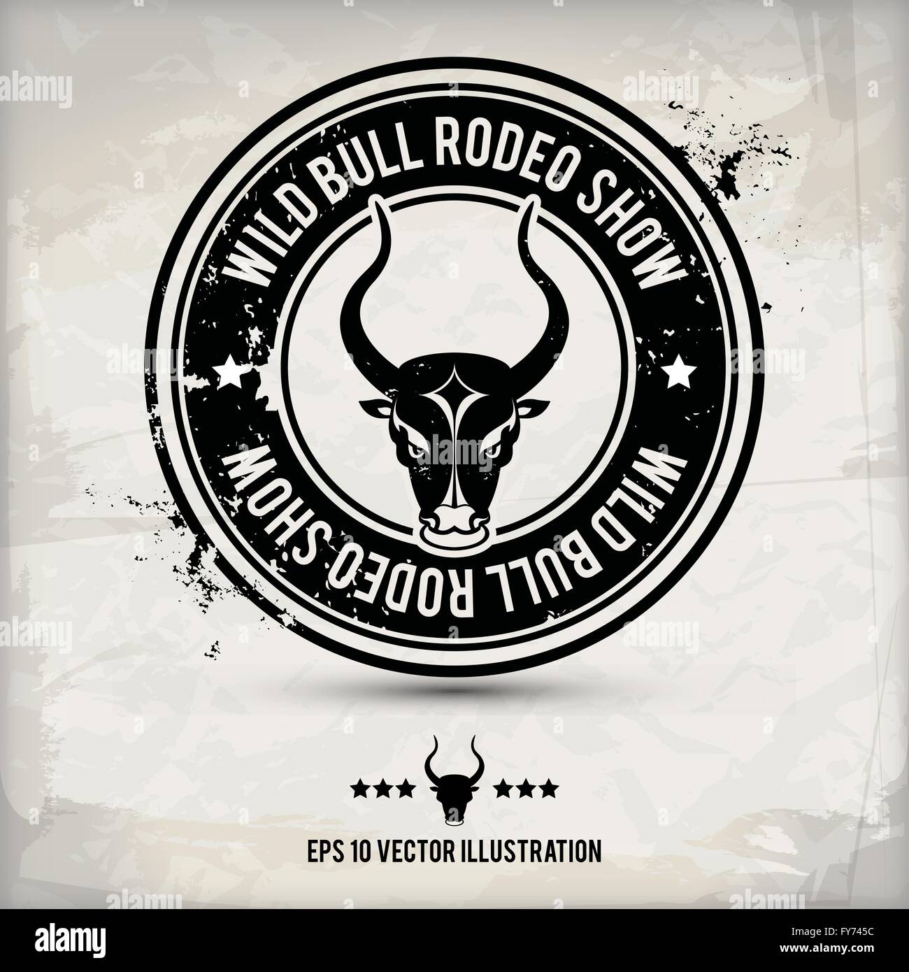 Championship bull rider Stock Vector Images - Alamy