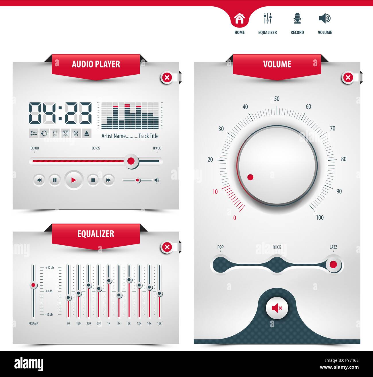 Switch panels Stock Vector Images - Alamy