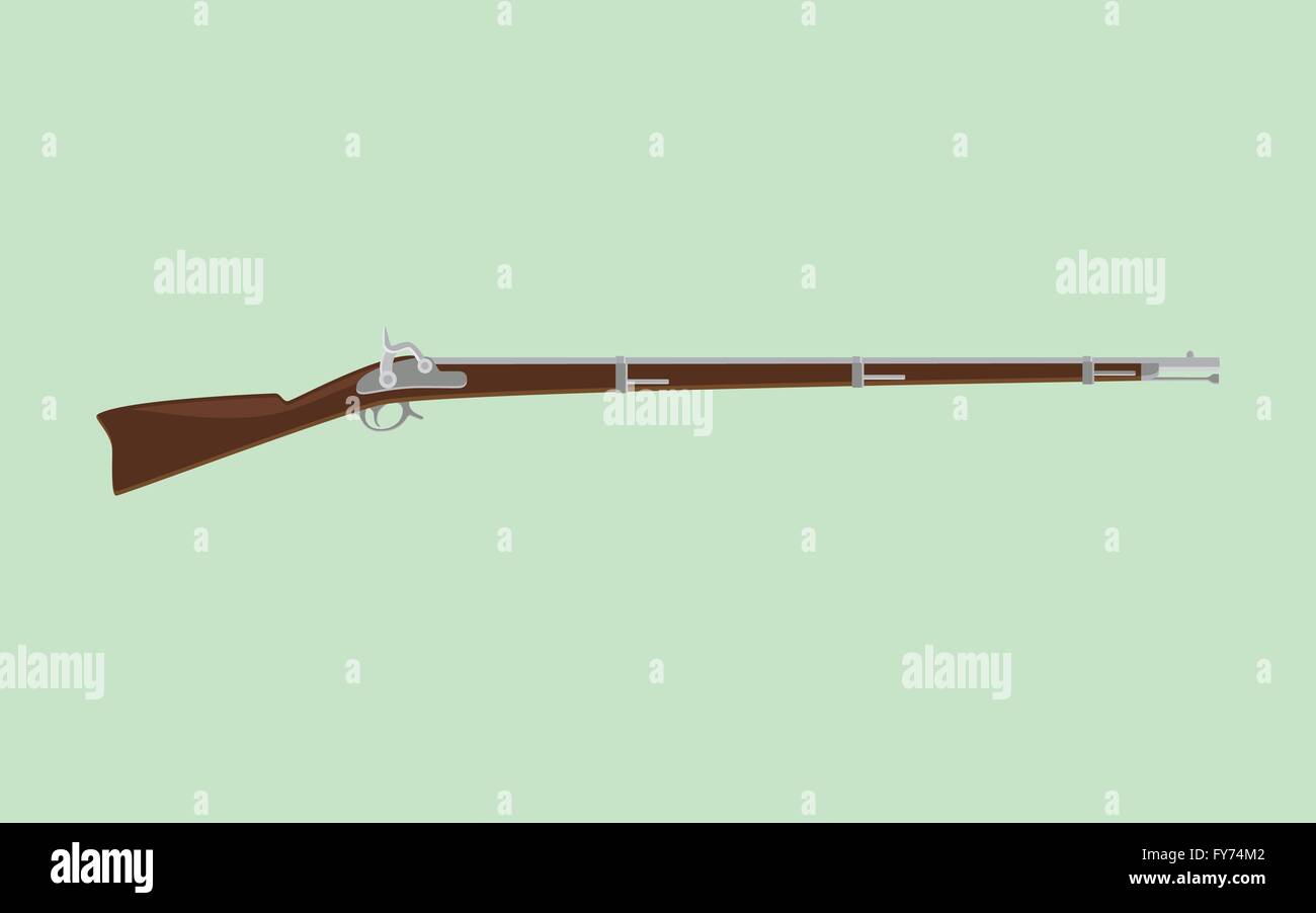 Flintlock rifle Stock Vector Images - Alamy