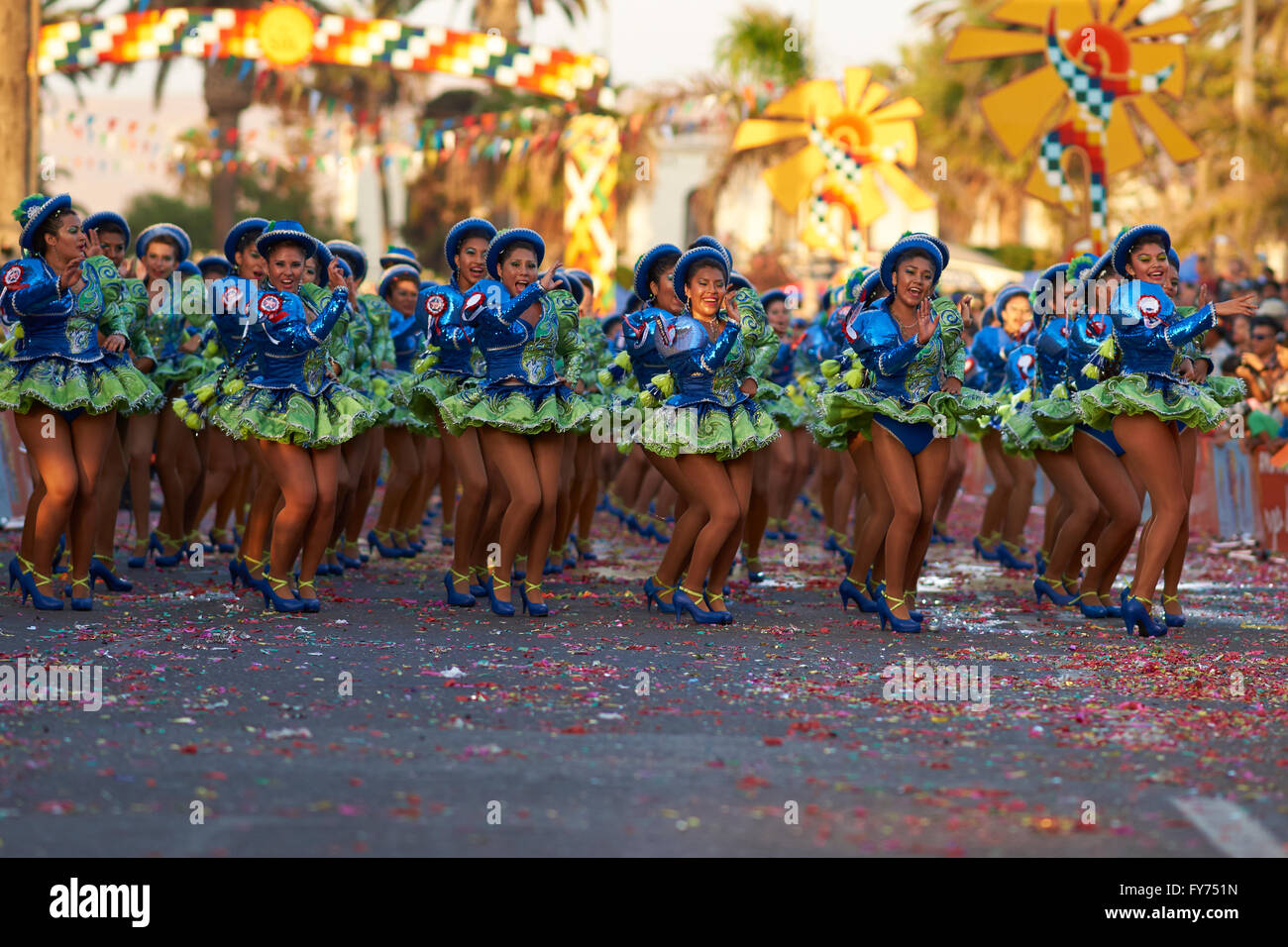 Caporales Dance Group Stock Photo - Alamy