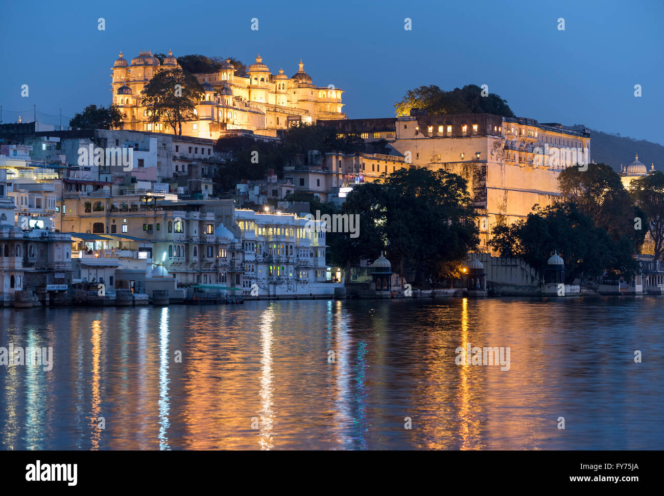 City Palace at night, Udaipur, Rajasthan, India Stock Photo - Alamy