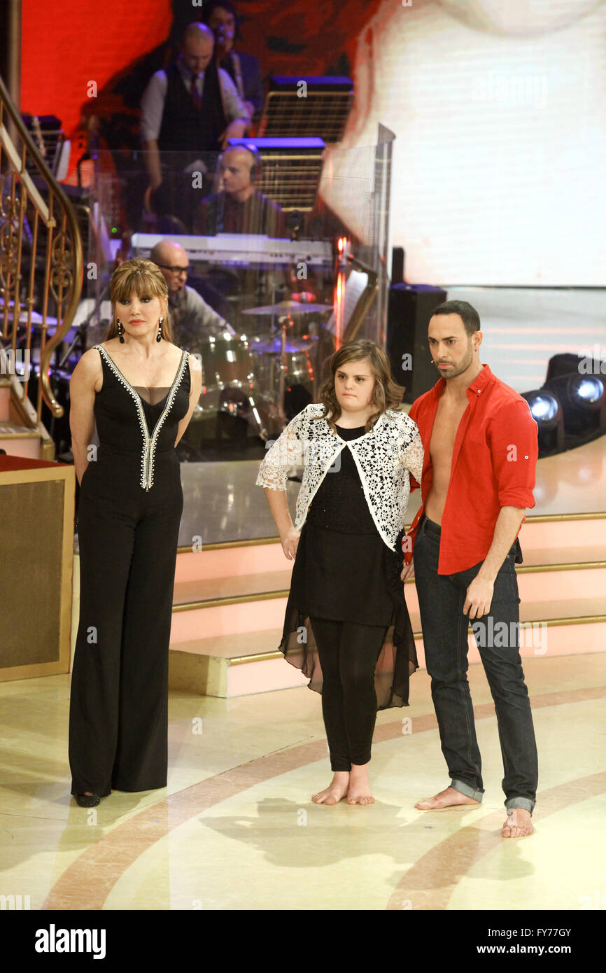 Rome, RAI Auditorium del Foro Italico, TV show "Dancing with the Stars ...