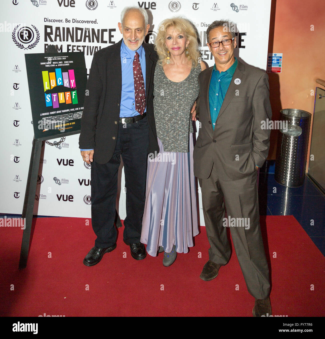 Cristopher Ashley Dominic Marsh Pamela Shaw at the Lucky stiff premiere ...