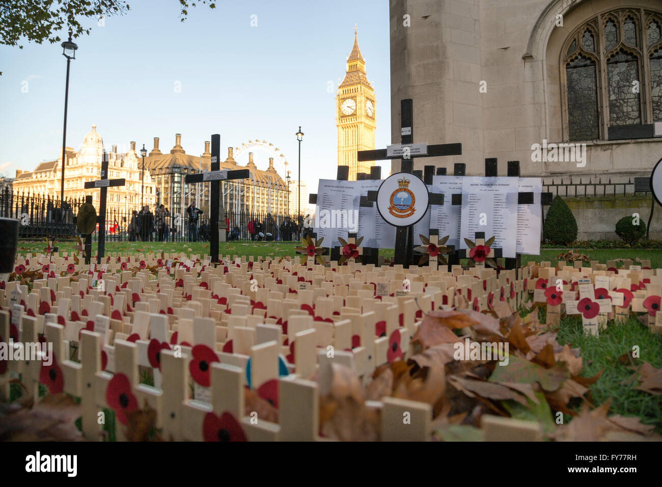The Field of Remembrance in Westminster abbey on Remebrance Day. the ...