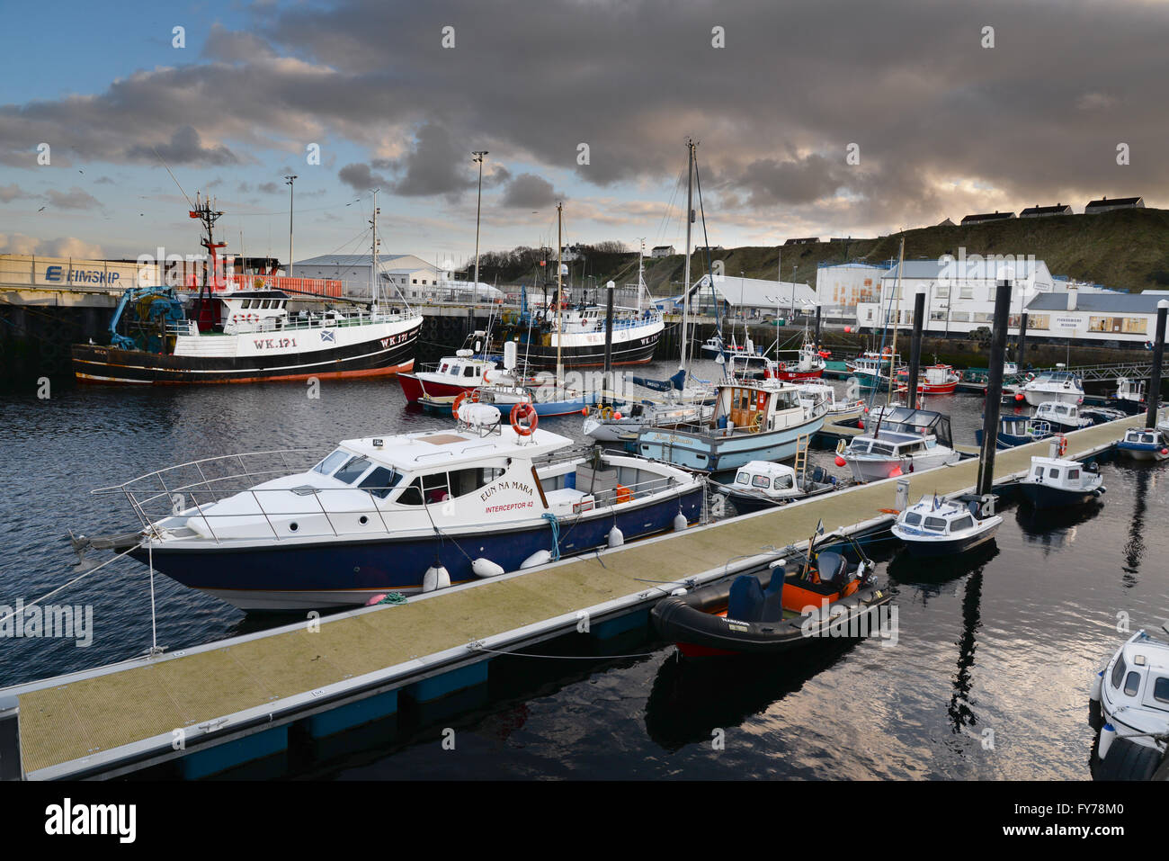 Scrabster Harbour the most northerly port on the UK mainland. Caithness ...