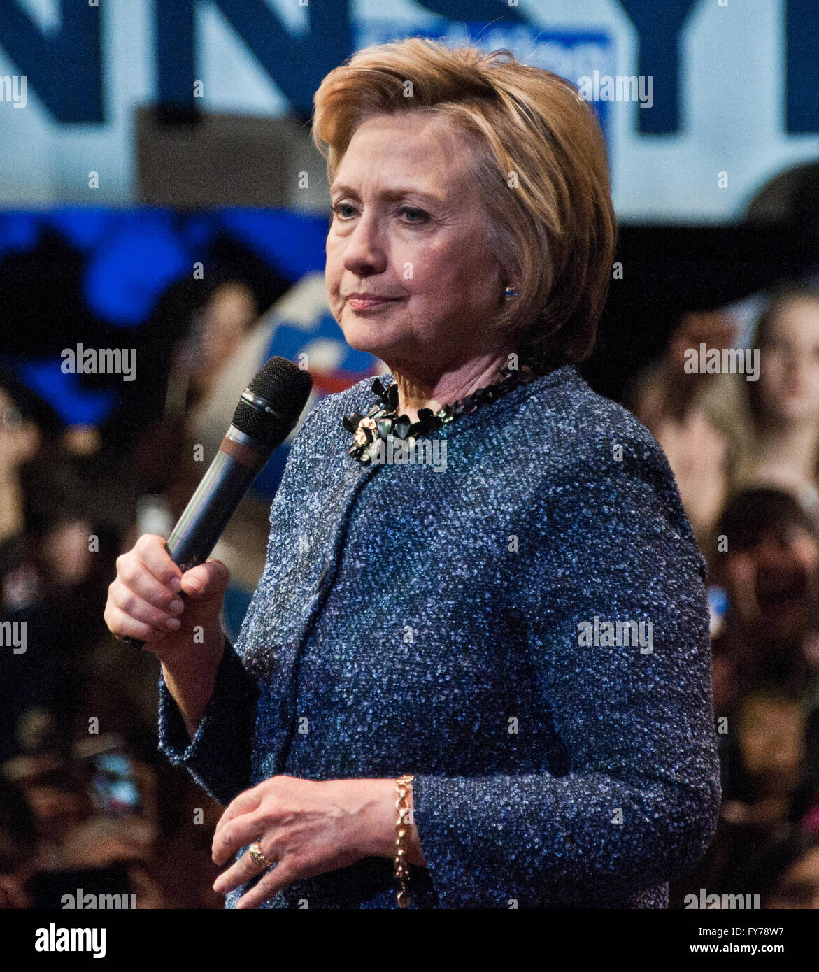 Philadelphia, PA, USA. 20th April, 2016. Hillary Clinton Campaigns at ...