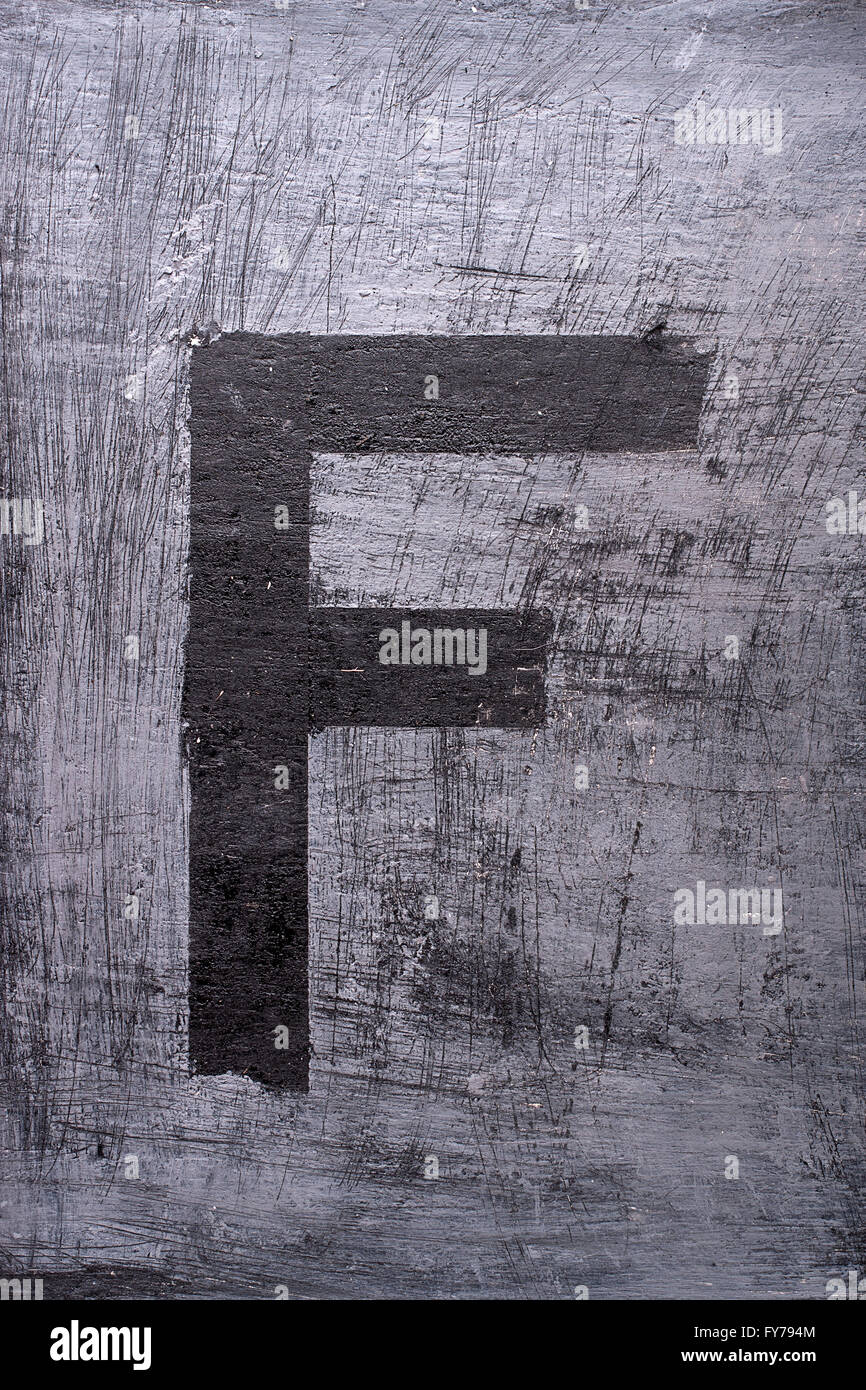 Black grunge alphabet sticky tape effect.Letter F Stock Photo - Alamy