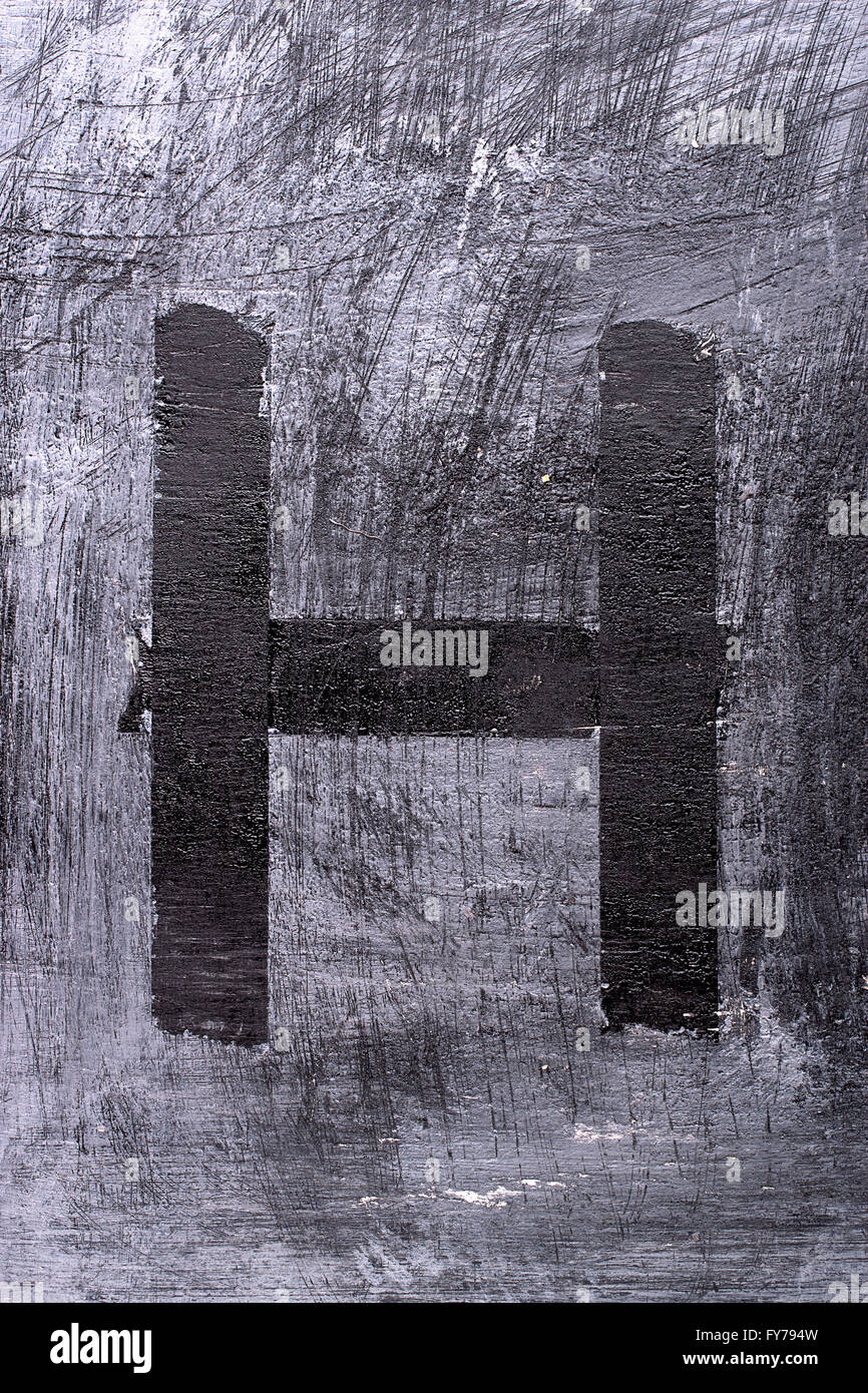 Black grunge alphabet sticky tape effect.Letter H Stock Photo - Alamy
