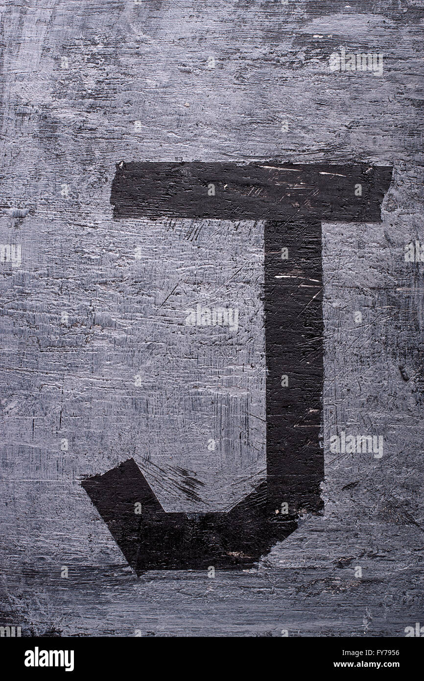 Black grunge alphabet sticky tape effect.Letter J Stock Photo - Alamy