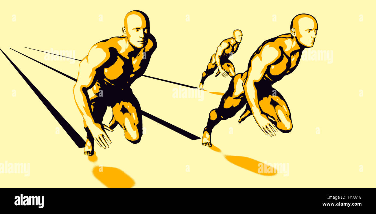 Streamlined Process Management as a Business Concept Art Stock Photo ...