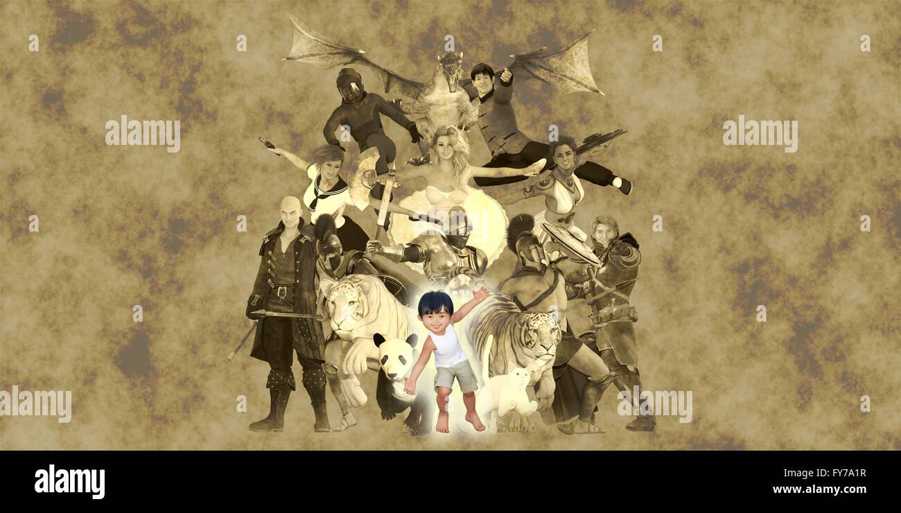 Fictional characters hi-res stock photography and images - Alamy