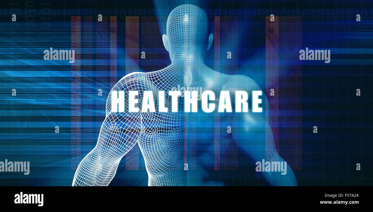 Healthcare as a Futuristic Concept Abstract Background Stock Photo - Alamy