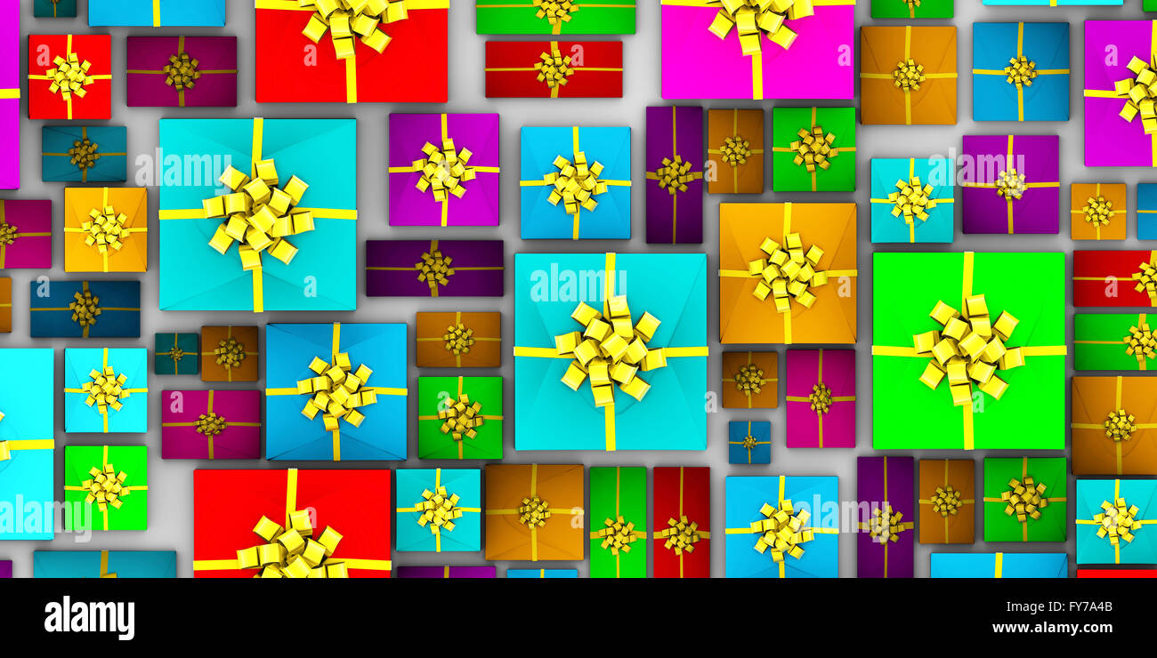 Gifts Background as a Present Wallpaper Abstract Art Stock Photo - Alamy