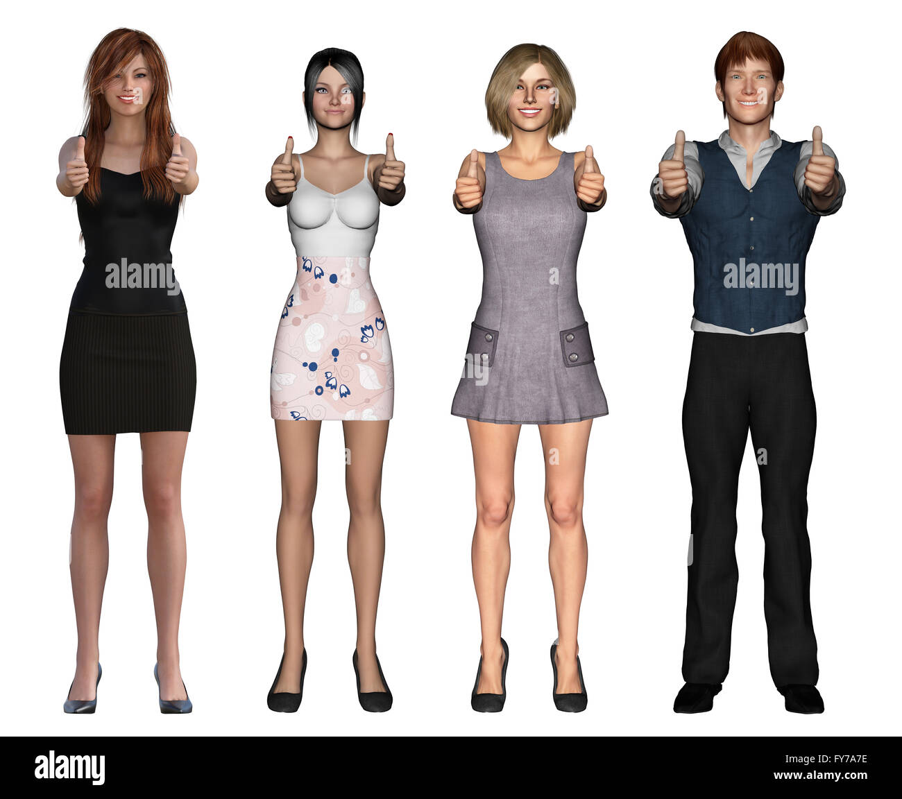 Diversity on the Internet and the Workplace with Different Races Stock ...