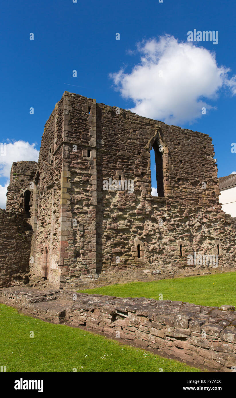 Welsh castle ruins Monmouth Monmouthshire Wales uk and birthplace of ...