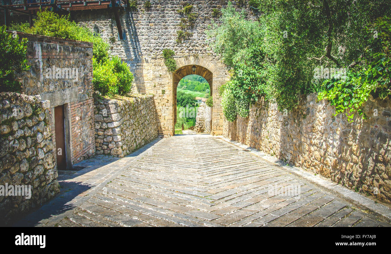village gates background Stock Photo - Alamy