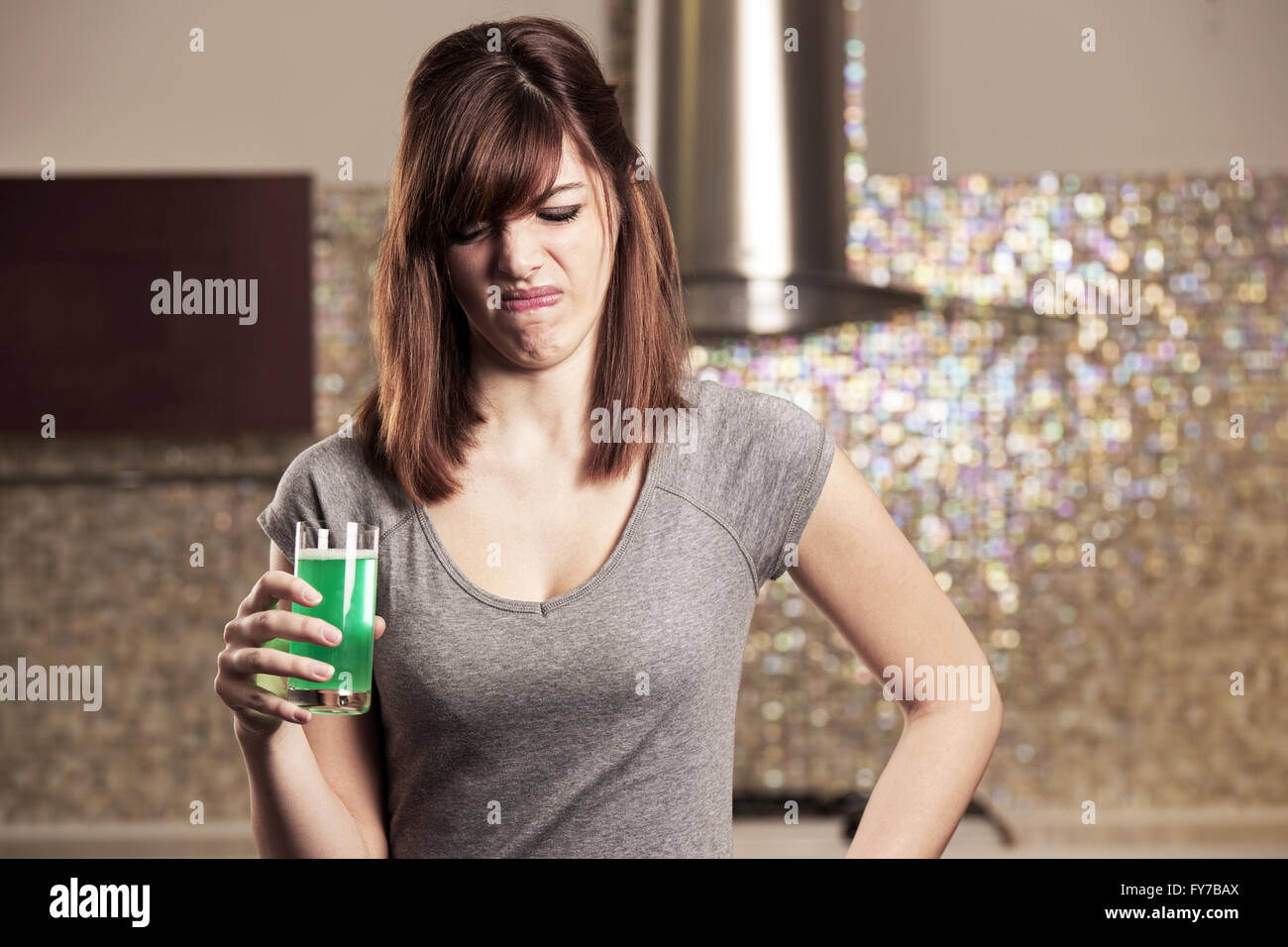 disgusting diet drink Stock Photo - Alamy