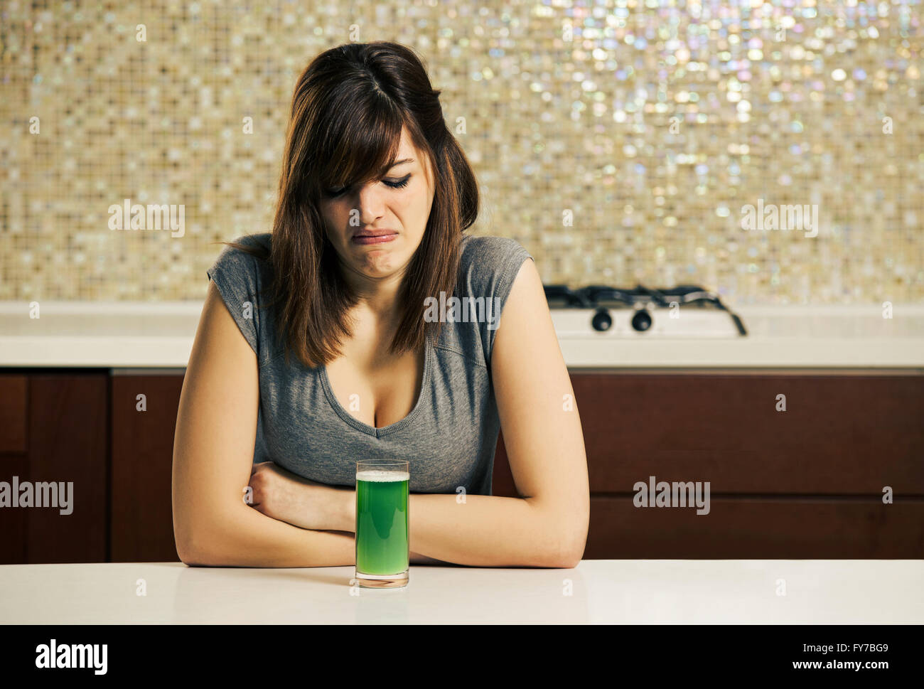 disgusting diet drink Stock Photo - Alamy