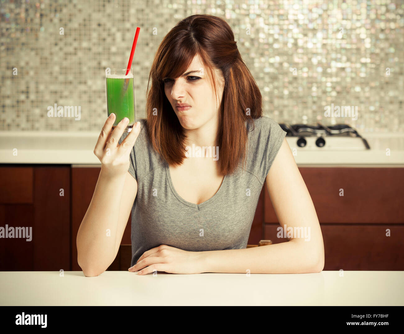 disgusting diet drink Stock Photo - Alamy