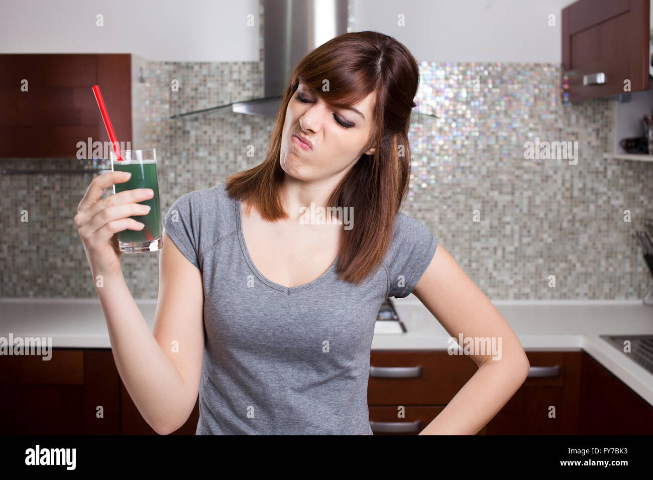 disgusting diet drink Stock Photo - Alamy