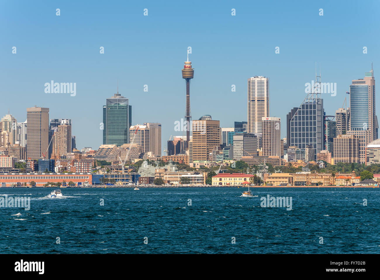 Australian Sydney landmark - city CBD high rises and towers forming ...