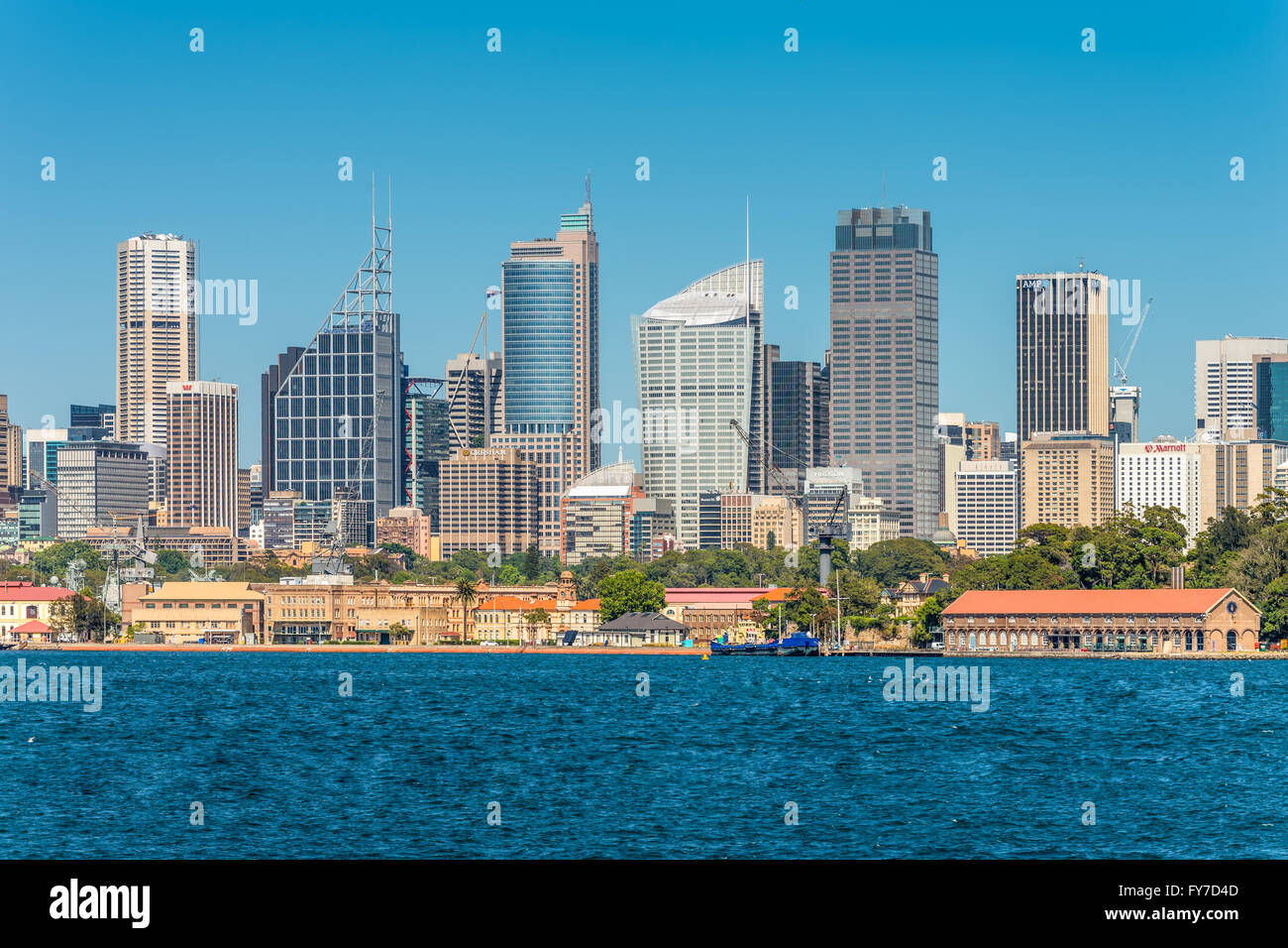 Australian Sydney landmark - city CBD high rises and towers forming ...