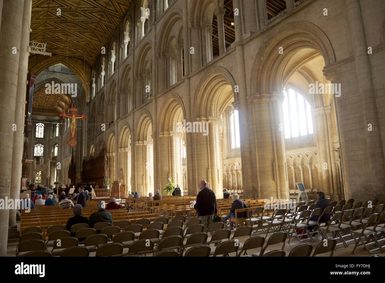 Inside peterborough cathedral hi-res stock photography and images - Alamy
