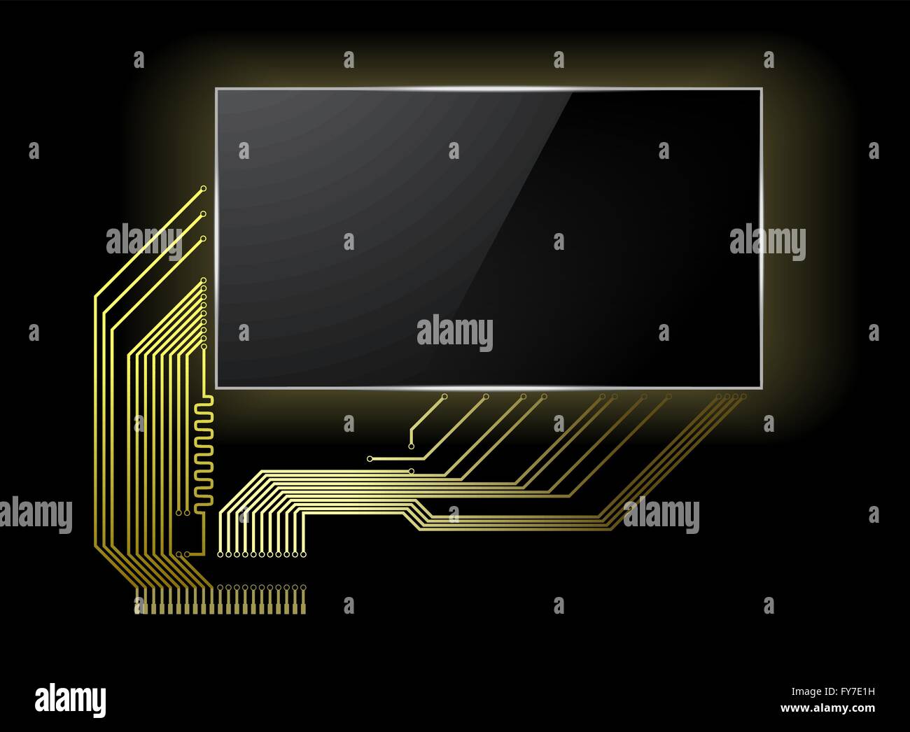 Integrated screen Stock Vector Images - Alamy