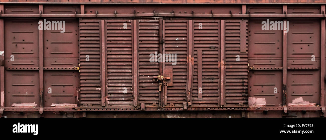 old metal warehouse door Stock Photo - Alamy
