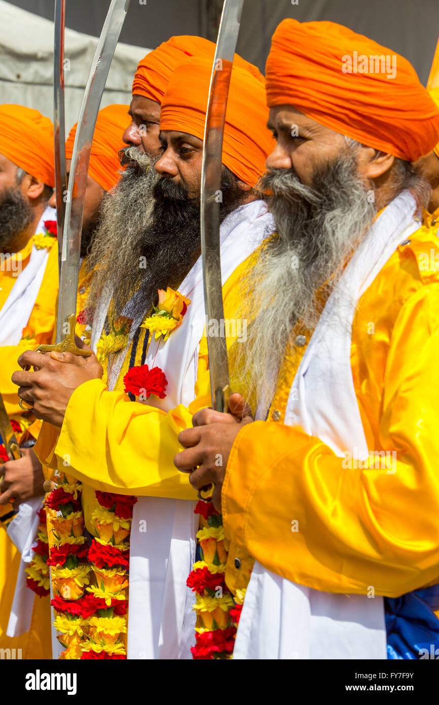 Procession of the Sikh community, called Nagar Kirtan , in Essen ...