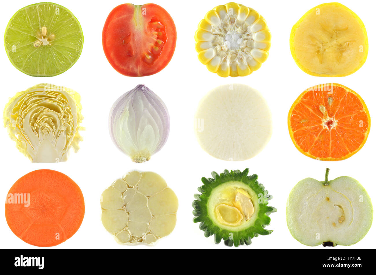 Cut fruits and vegetables hi-res stock photography and images - Alamy