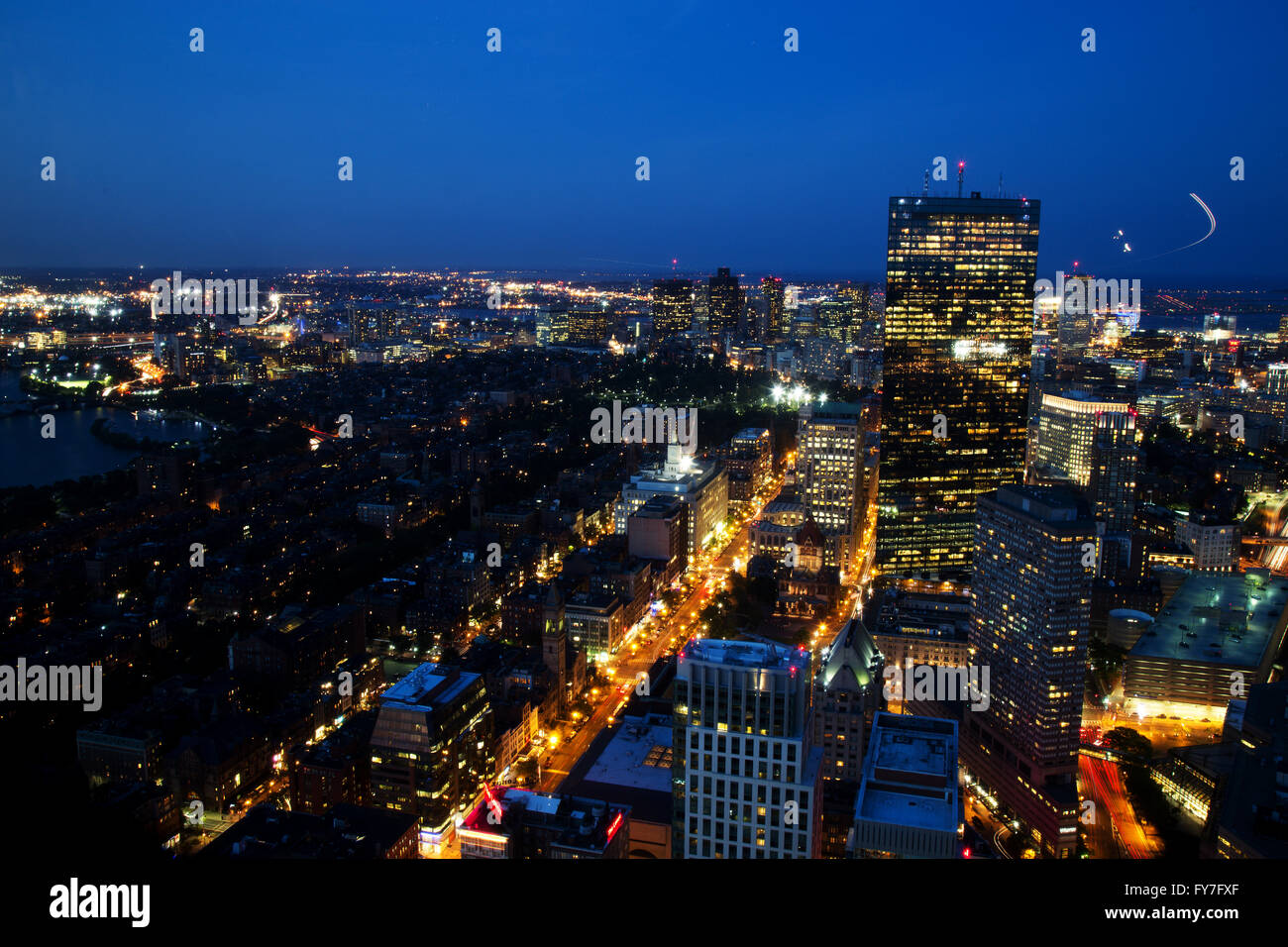 Boston aerial view hi-res stock photography and images - Alamy