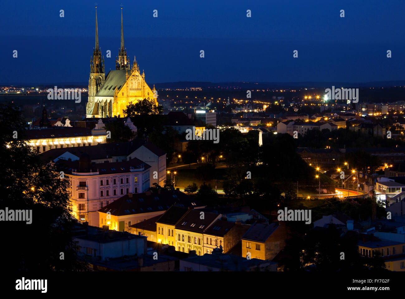 Brno by night hi-res stock photography and images - Alamy