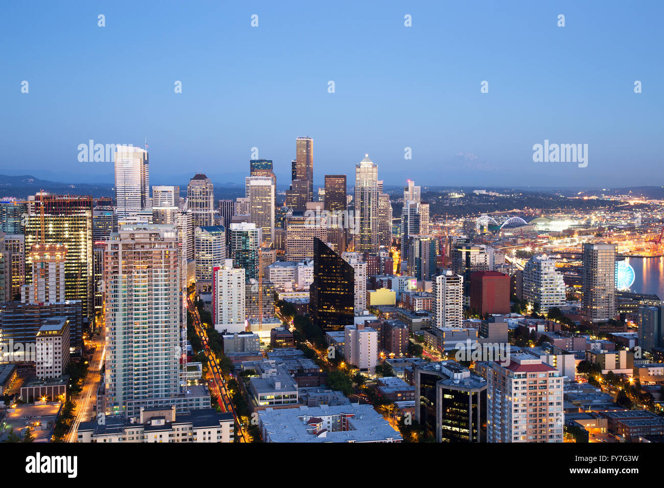 Aerial view of west seattle hi-res stock photography and images - Alamy