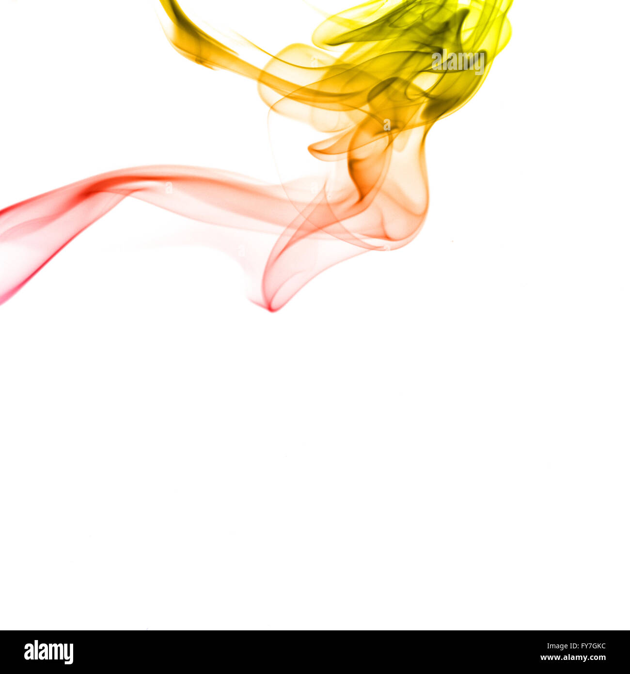 Colored smoke isolated on white background Stock Photo - Alamy