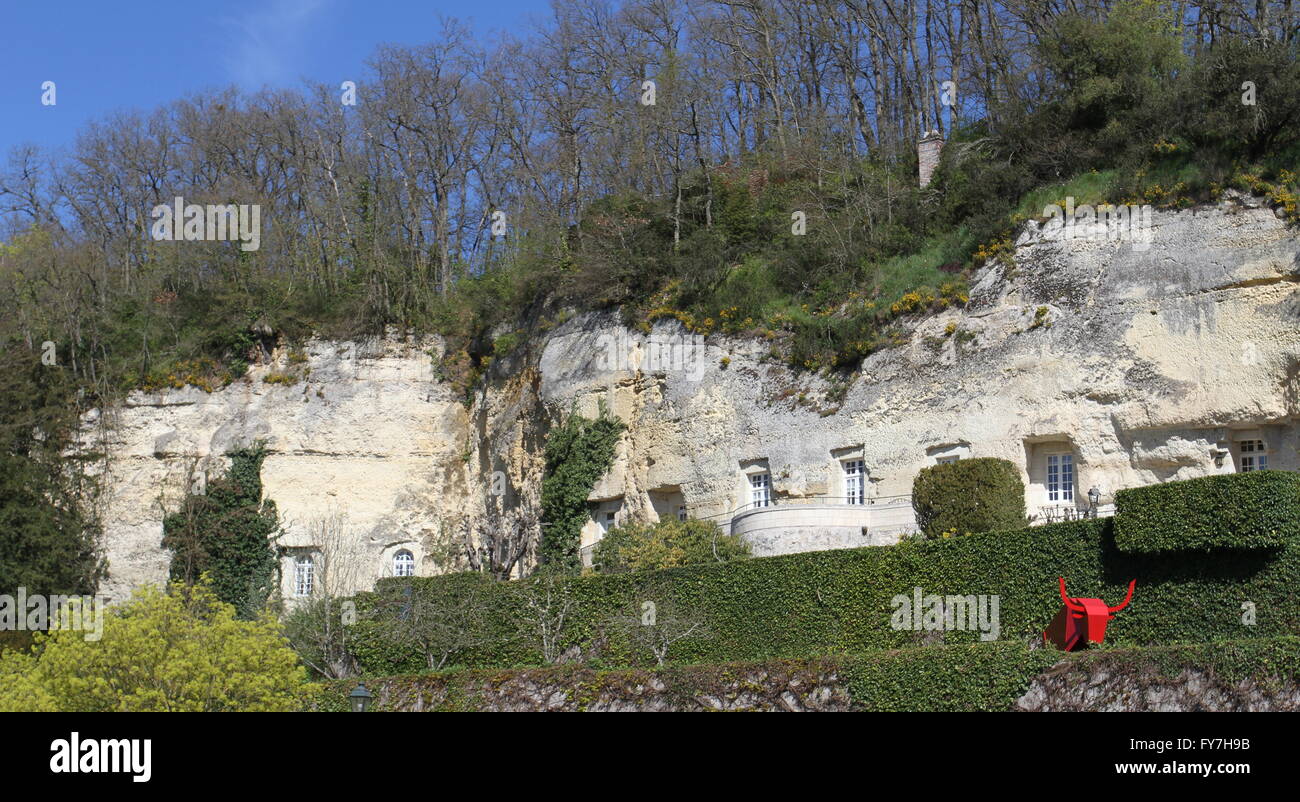 The Hautes Roches troglodyte hotel and restaurant Rochecorbon France ...